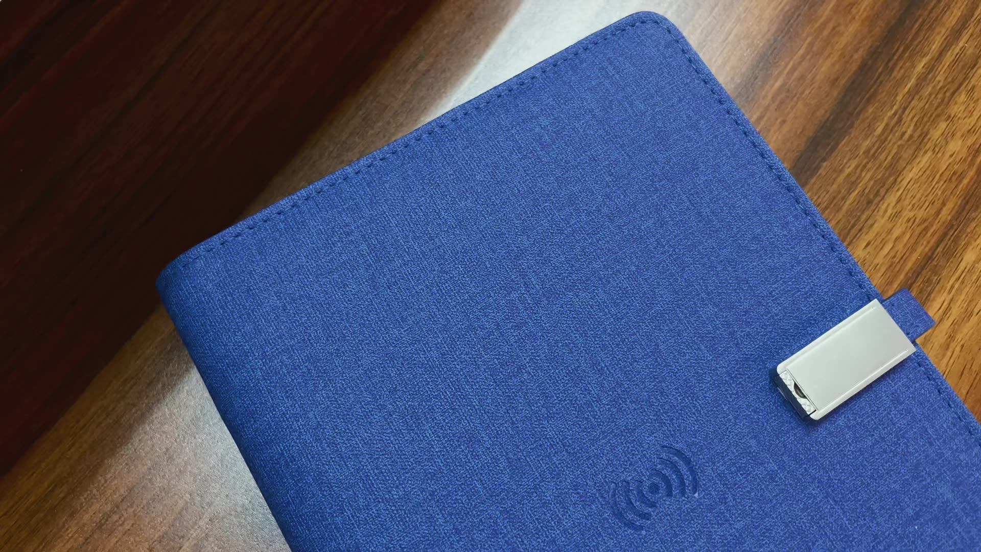 Customised Notebook Power Bank A5 Diary 2022 Wireless Charging With Usb ...