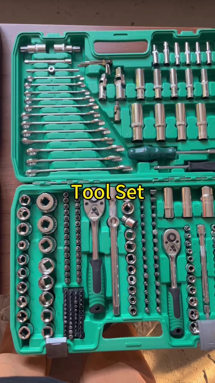 216 Piece Heavy Duty Tool Kit With Sockets,Wrenches,Ratchets,Hammers ...