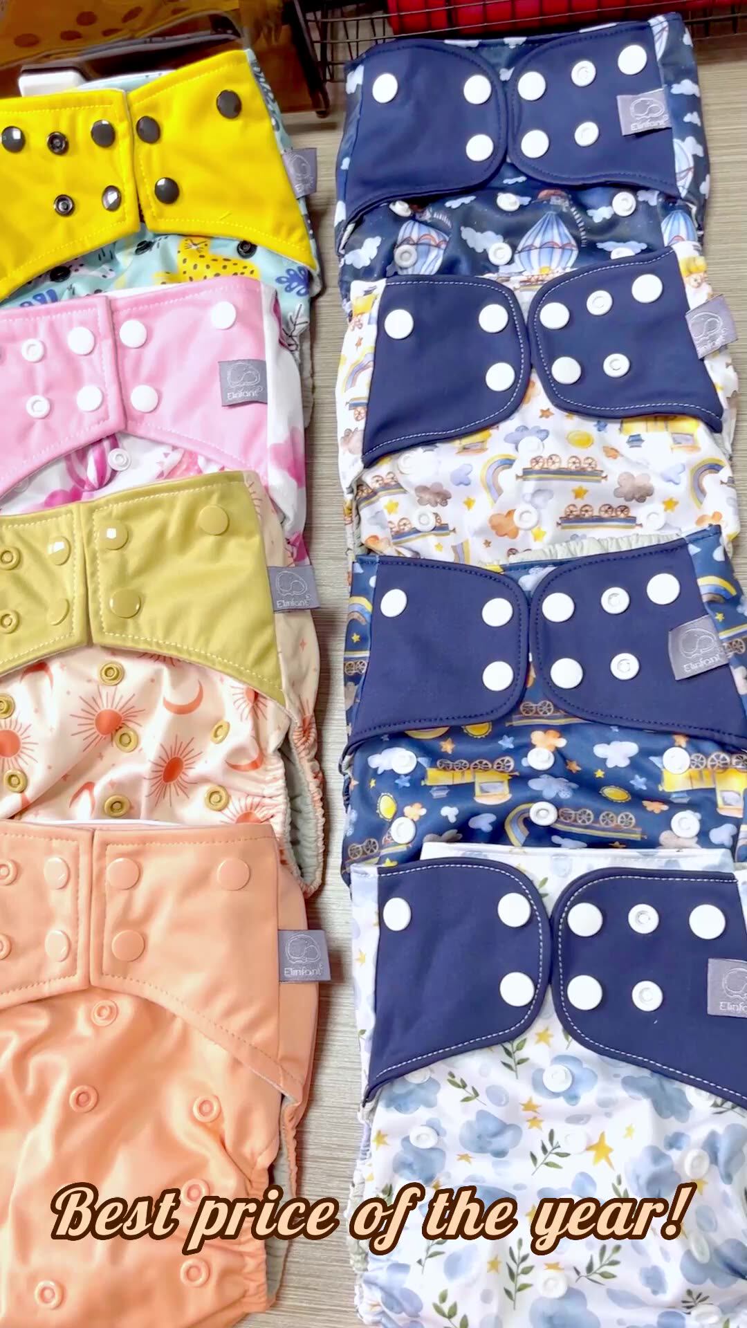 Ecological Baby Diapers Cute Muslin Cloth Diapers Washable Competitive ...