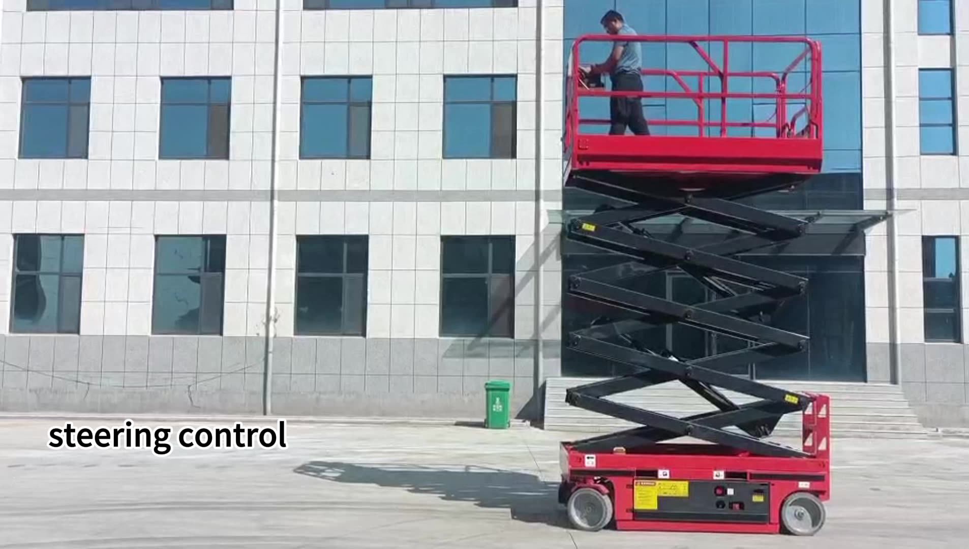 12m-14m Electric Lifting Hydraulic Mobile Scissor Aerial Work Platform ...