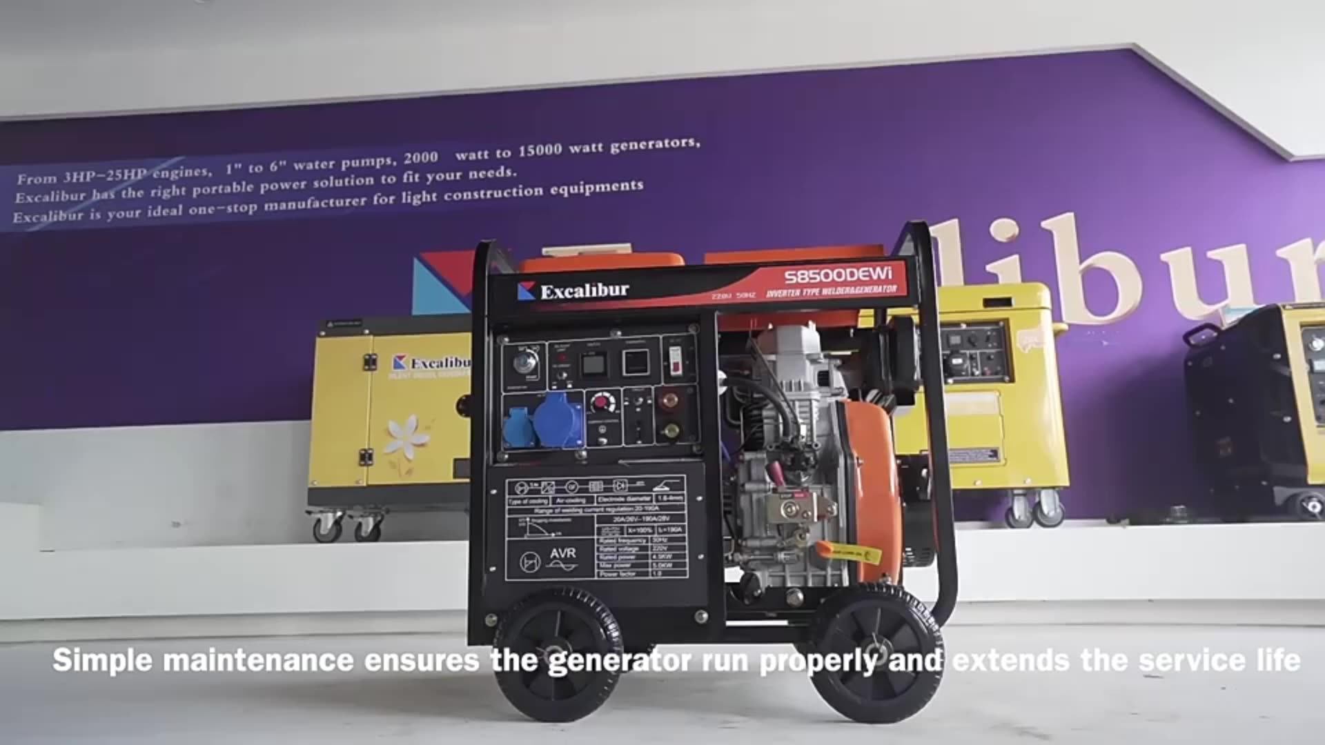 Excalibur Latest 10kva Single Phase Gasoline Generator Ac Generator ...