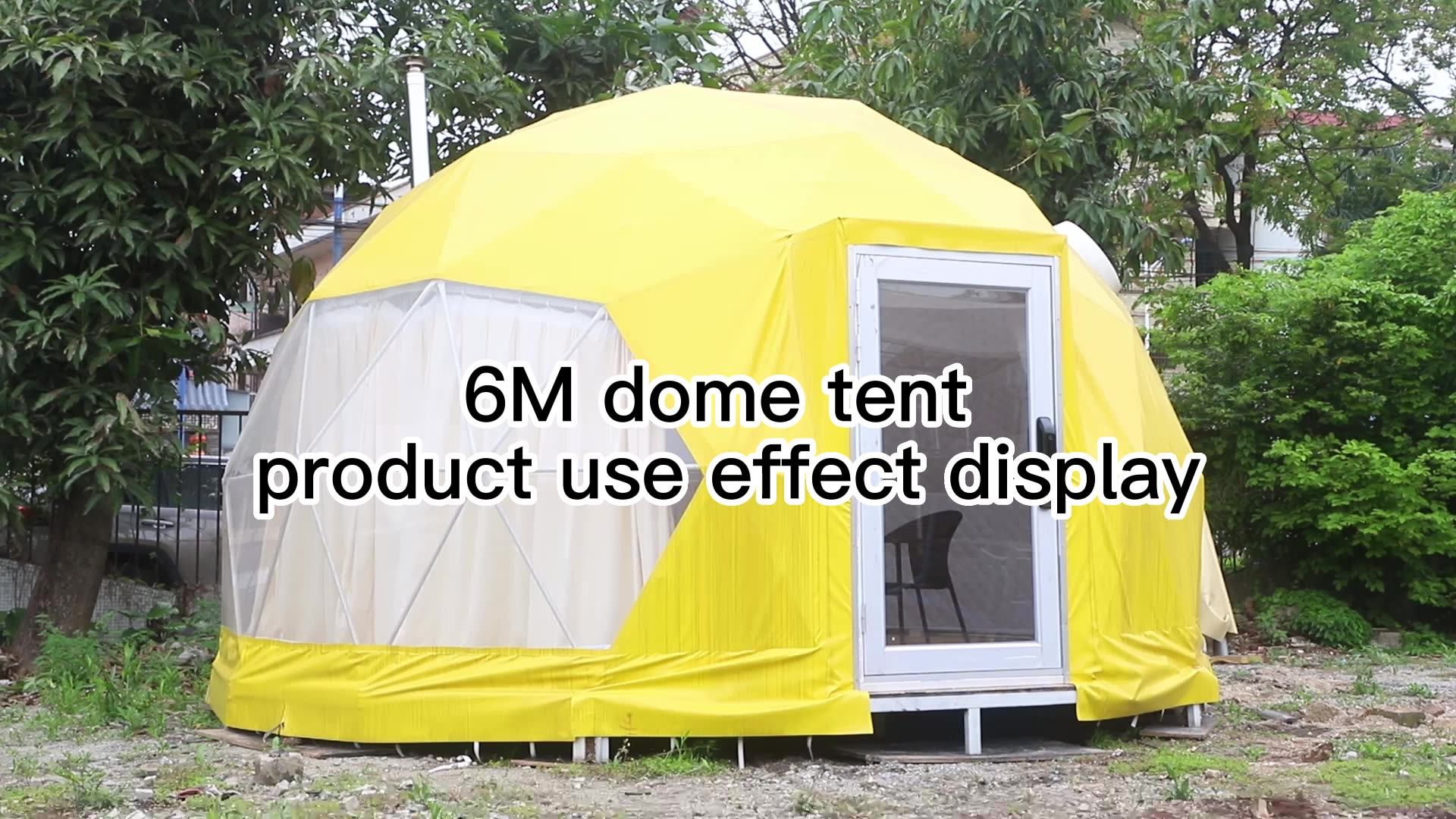 Prefab Steel Structure Building Geodesic Dome Tent House Glamping Dome ...