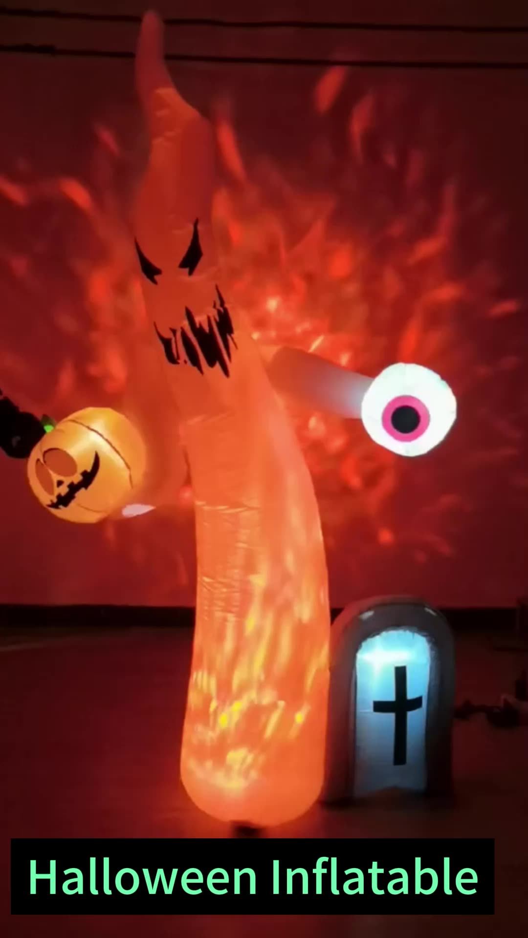 Halloween Inflatables 4ft 5ft 6ft 8ft Build-in Led Blow Up Inflatable ...