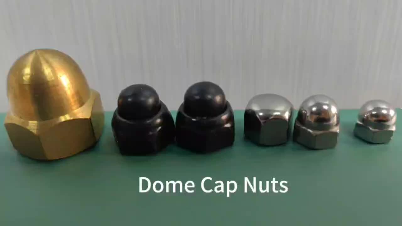 304 316 Stainless Steel M3 M4 M5 Din1587 Hex Crown Dome Acorn Cap Nut ...