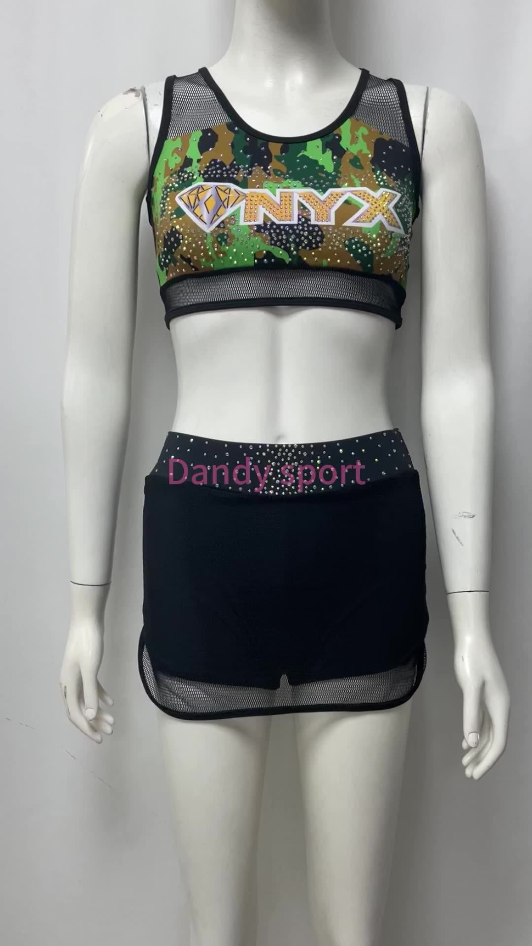 Customized Cheerleader Cheer Training Wear Practice Gear Cheer Wear ...