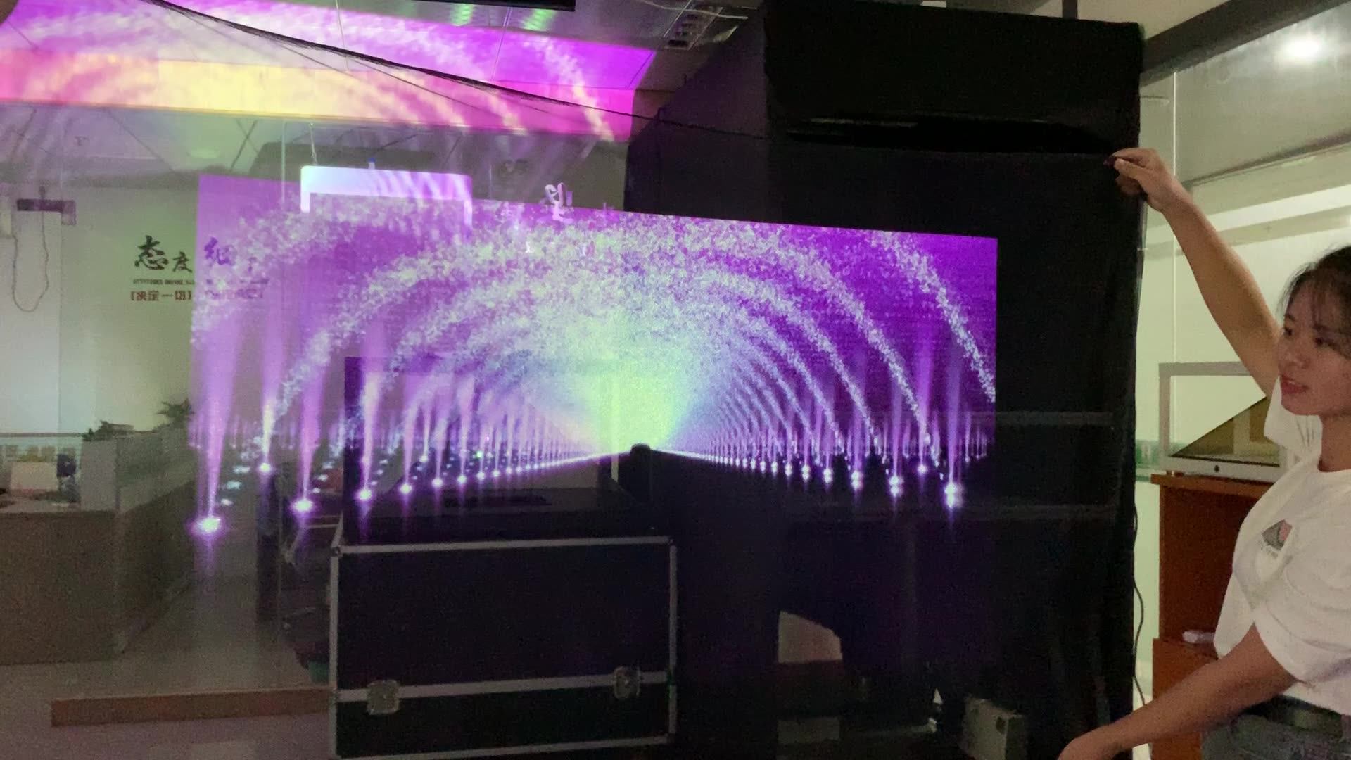 3d Hologram Projection Transparent Holographic Mesh Screen - Buy ...