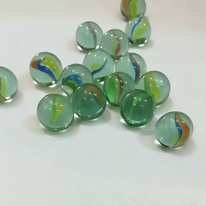 Top Glass Marble Three Flowers Clear Colored Glass Ball - Buy Glass ...