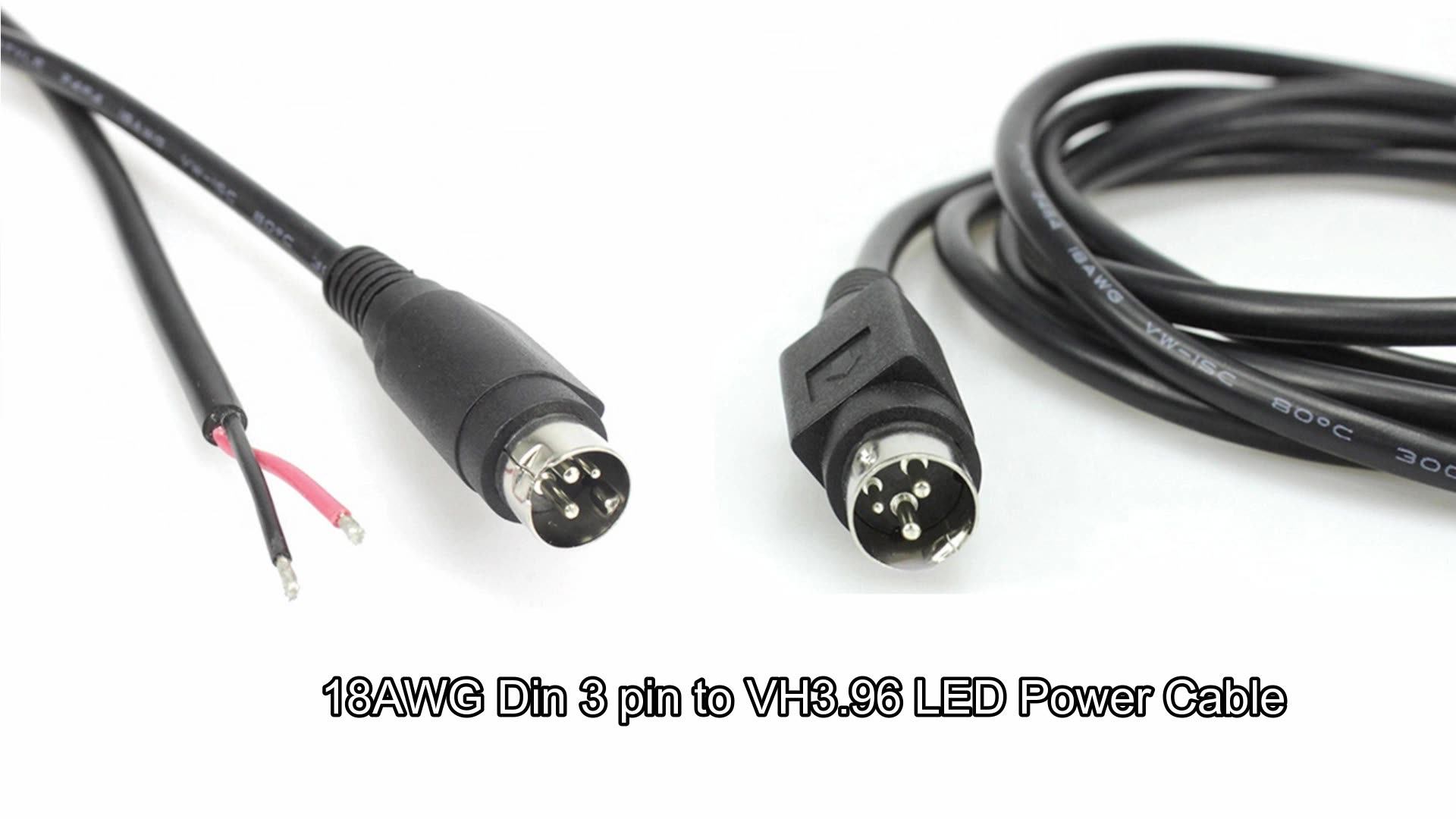 90 Degree Left Angle Mini Din 4 Pin Male To Md4 Pin Female Power ...