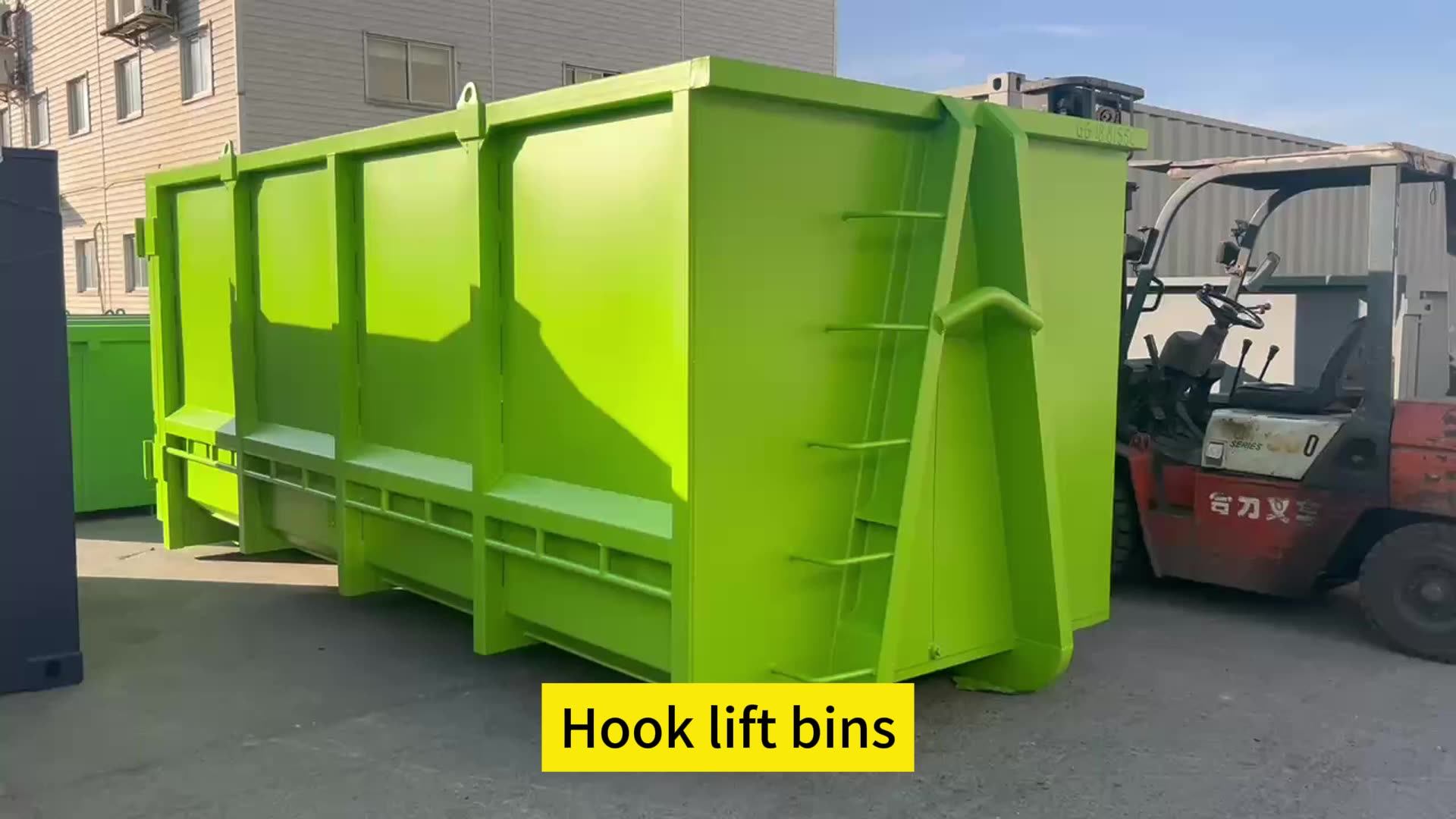 4-40 Cubic Meter Waste Recycling Roll Off Dumpster Hook Lift Trailer ...