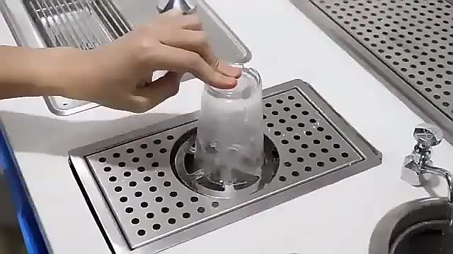 Commercial Bar Counter Glass Cup Washer Sus304 Stainless Steel Single ...