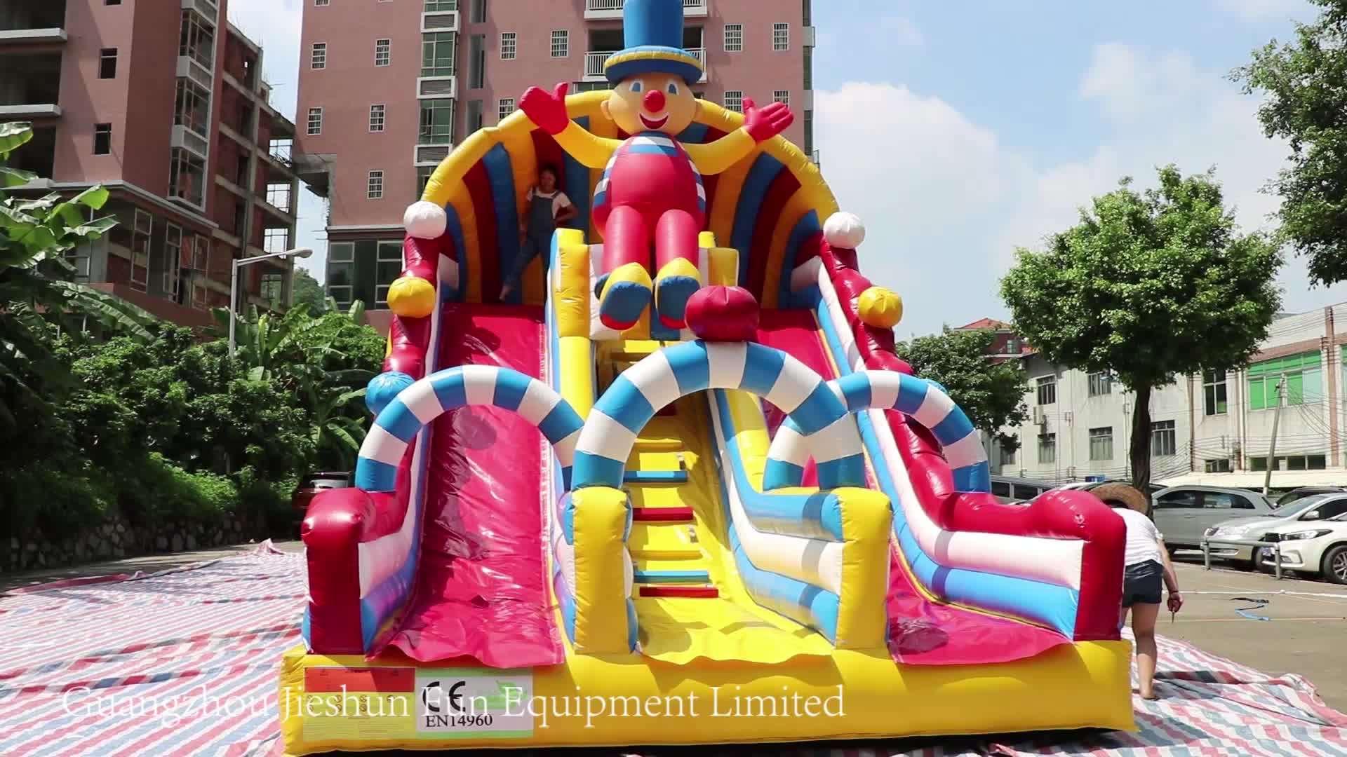 Manufacturer Commercial Clown Bouncy Castle Inflatable Slides For Kids ...
