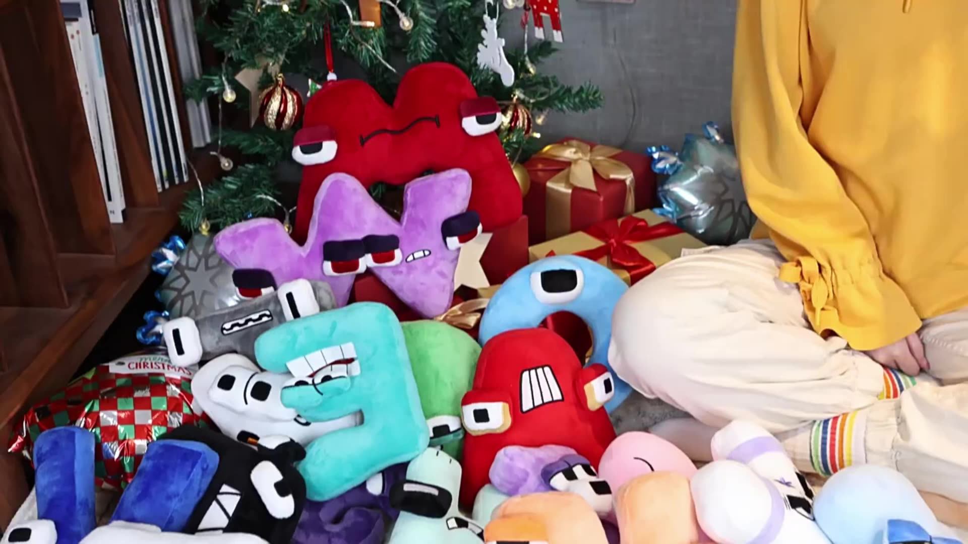 New Cartoon Creative Funny Letter Figure Anime Alphabet Lore Stuffed ...