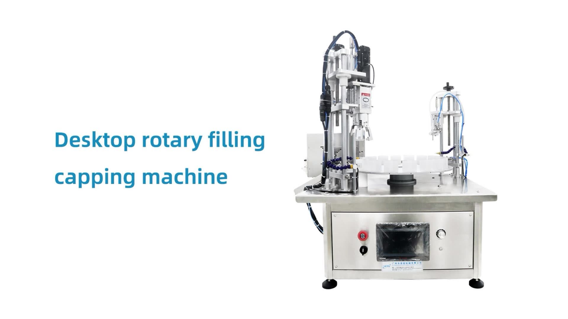 Yeto Perfume Sample Pack Bottle Filling Capping Machine Table Top Automatic Turntable Fragrance ...