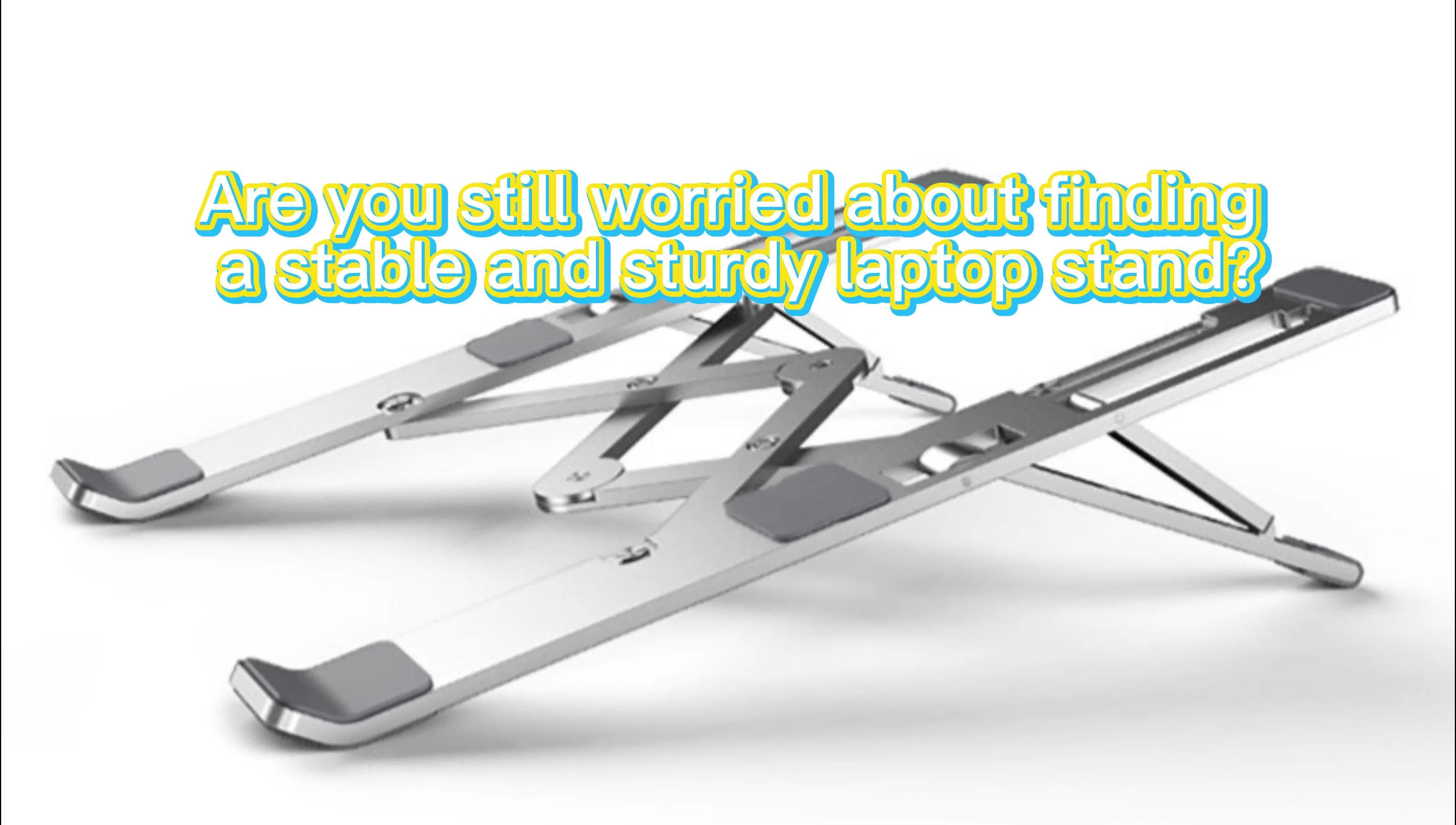 11-17 Inch Cooling Stand Folding Adjustable Angle Desktop Laptop Stand ...