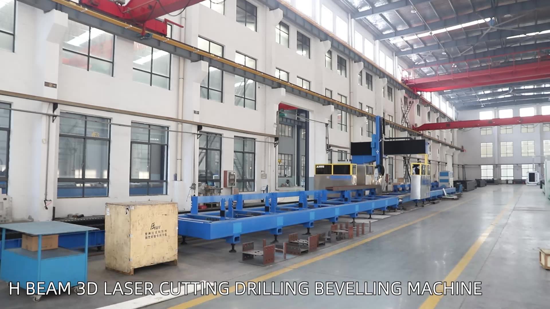 Structure Steel Full Automatic I Beam Laser Bevel Cutting Drilling ...