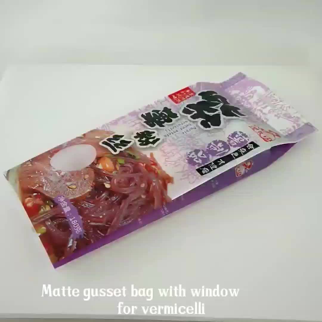 Four Sides Seal Plastic Packaging Bag For Instant Noodles - Buy Plastic ...