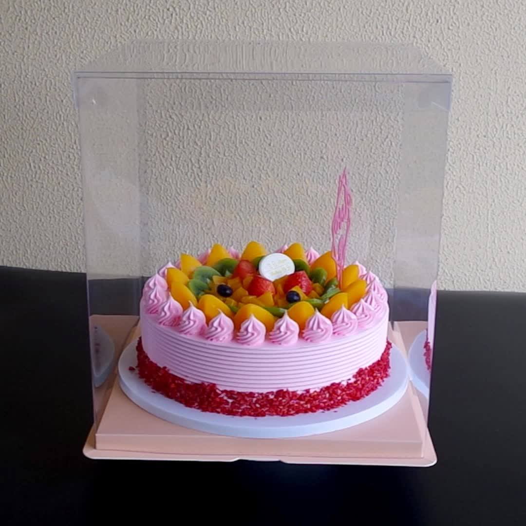 Factory Direct Sell All Clear Bakery Package Transparent Cake Box For ...