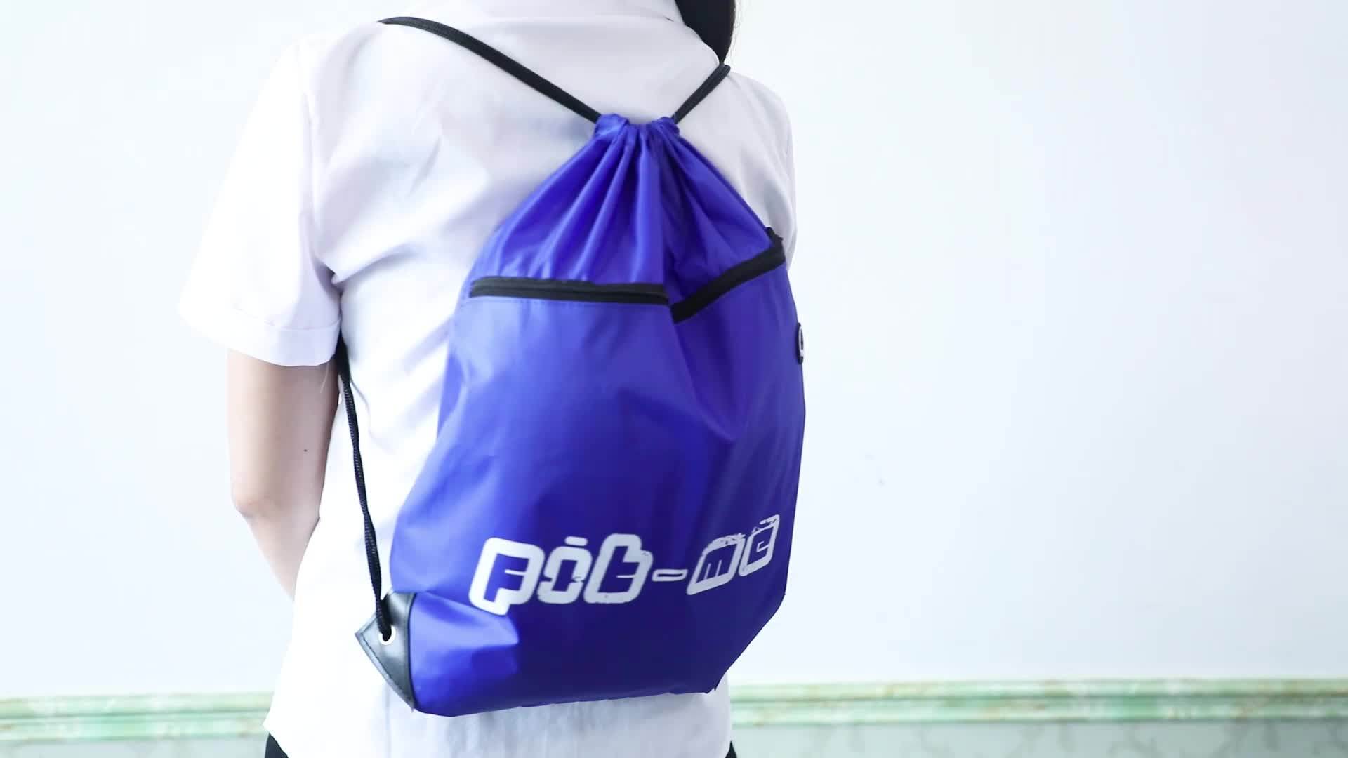 Professional Draw String Sack Pack With Logo Designer Custom Polyester ...