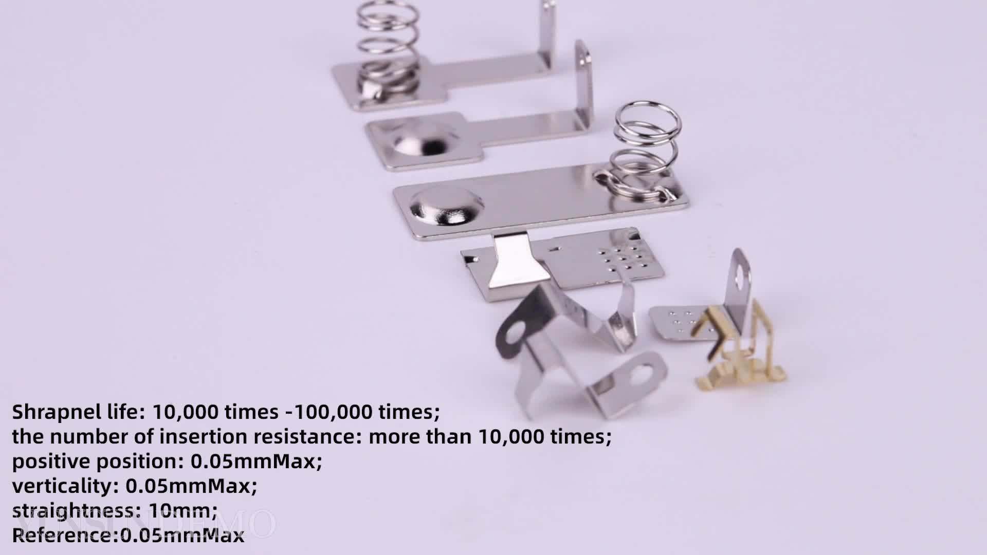 Customized Hardware Stamping Electronic Metal Contact Shrapnel - Buy ...