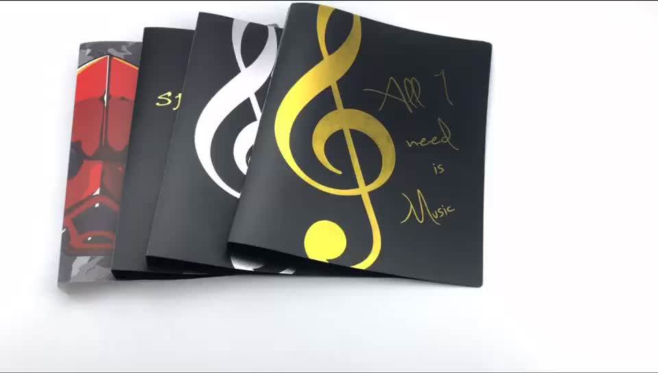 Custom Pp Plastic Document File Folder 2 Holes Ring Binder With Metal ...