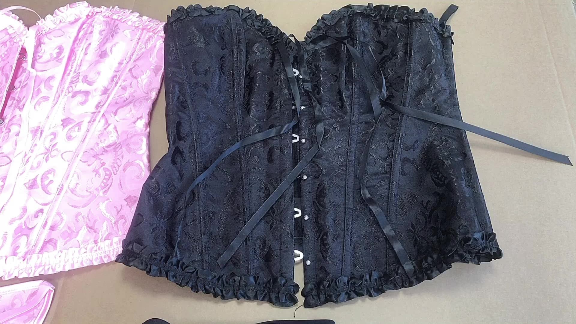 Punk Style Busk Closure Champagne Azul Violeta Rose Pink Victorian ...