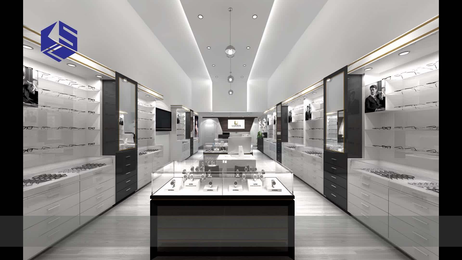 Top Selling Optical Shop Furniture Wall Sunglasses Cabinet Wooden ...