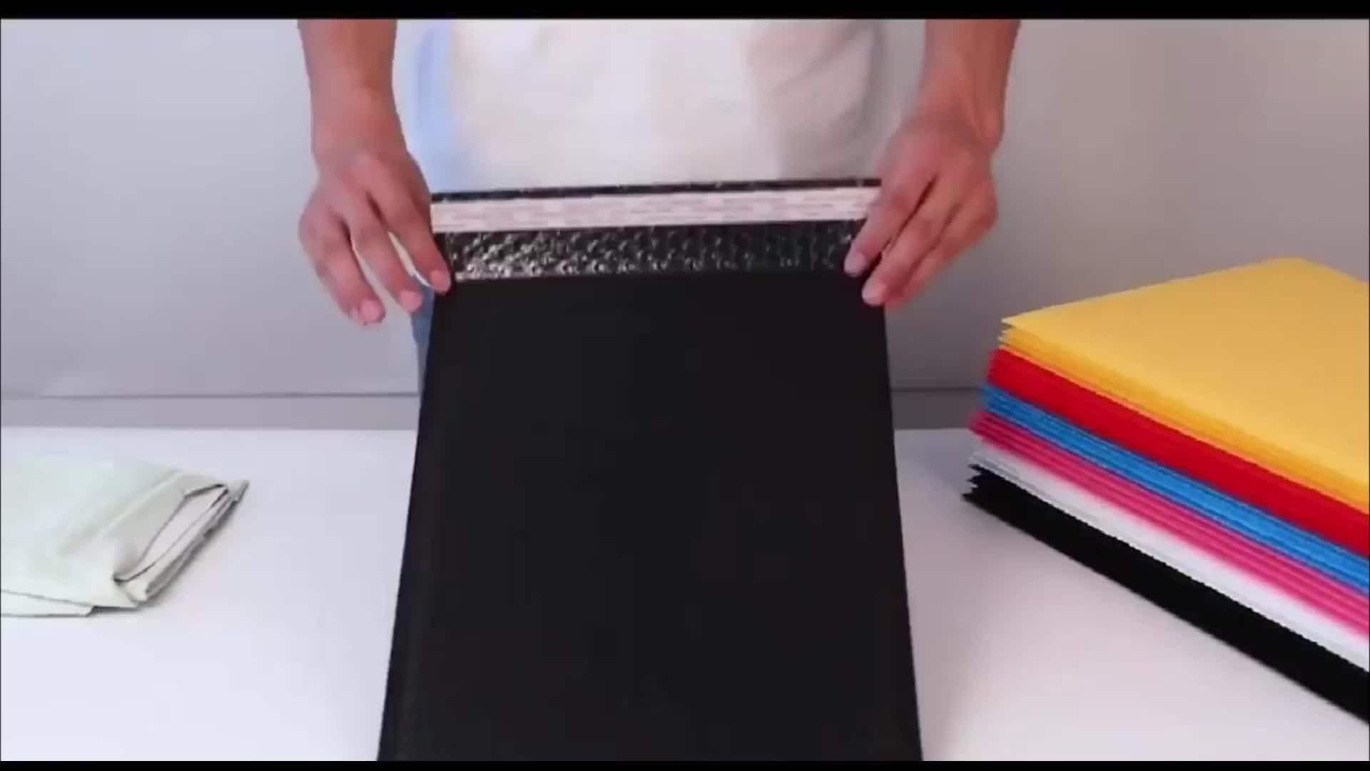 Customized Black Bubble Mailer Wrap Padded Envelopes Shipping Matte ...