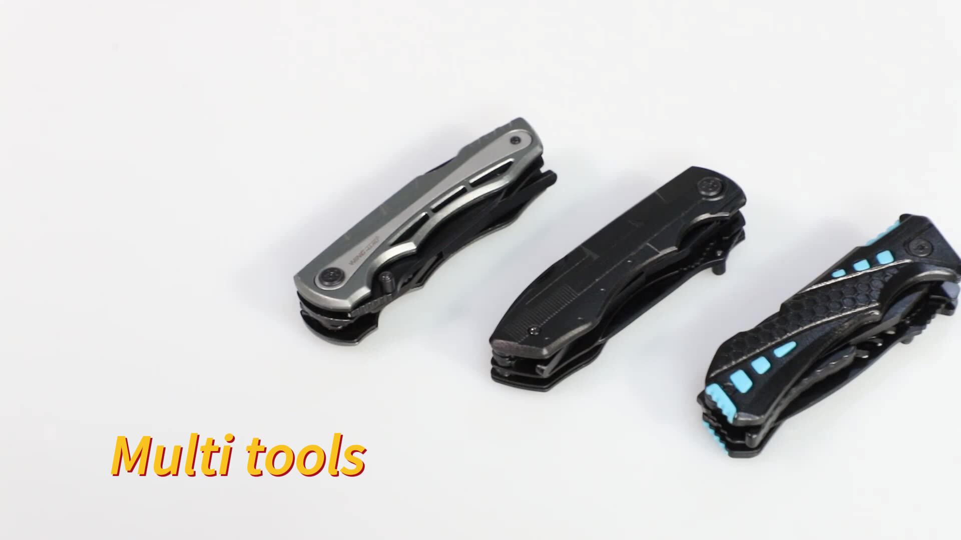 9in1 Custom Multi Tool Pliers Fold Pocket Utility Knife Multi Tool Screwdriver Multifunctional ...