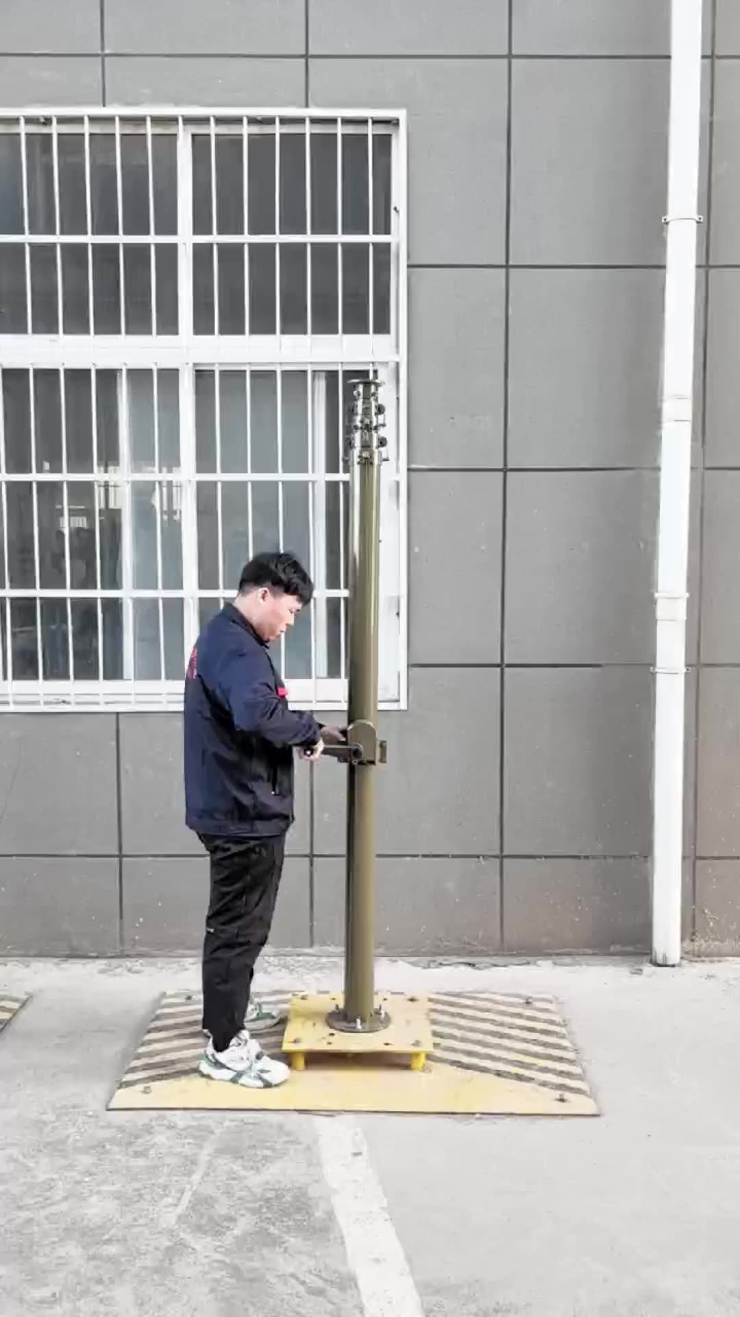 4m Vehicle Mounted Electric Telescopic Mast For Emergency Lighting ...