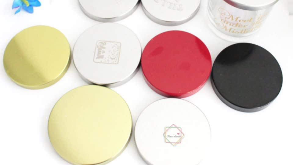 Customized Any Size Available Metal Candle Lids Wholesale With Embossed ...