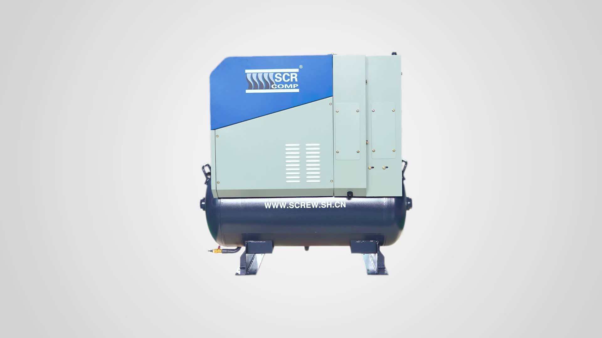 7.5kw 10hp 7-10 Bar Energy Saving Pm Screw Air Compressor Aircompressor ...