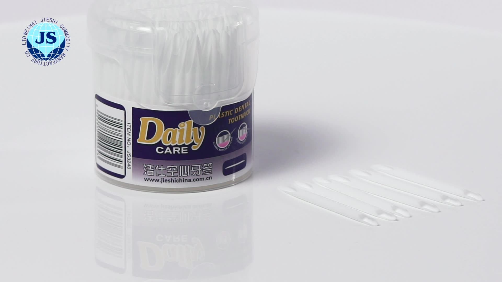 Wholesale Plastic Toothpick Oral Care Hollow Tube Toothpicks Cleaning ...