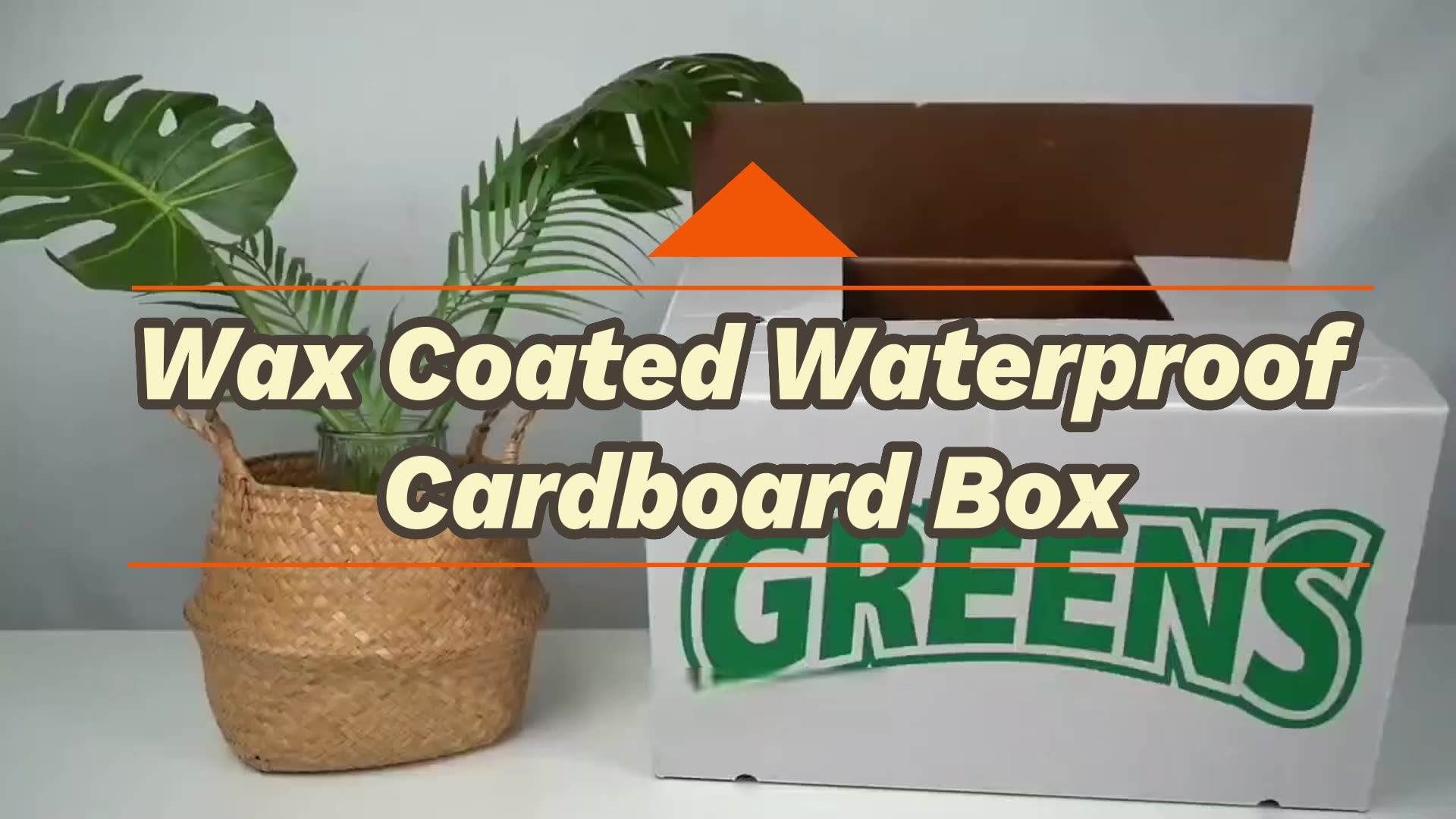 Custom Printed Wax Coated Produce Boxes Waterproof Fresh Fruit ...