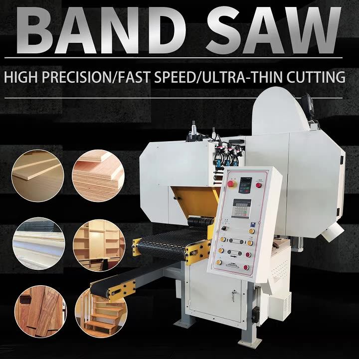 Dual Conveyor Twin Head Resaw Horizontal Double Resaw Wood Bandsaw ...