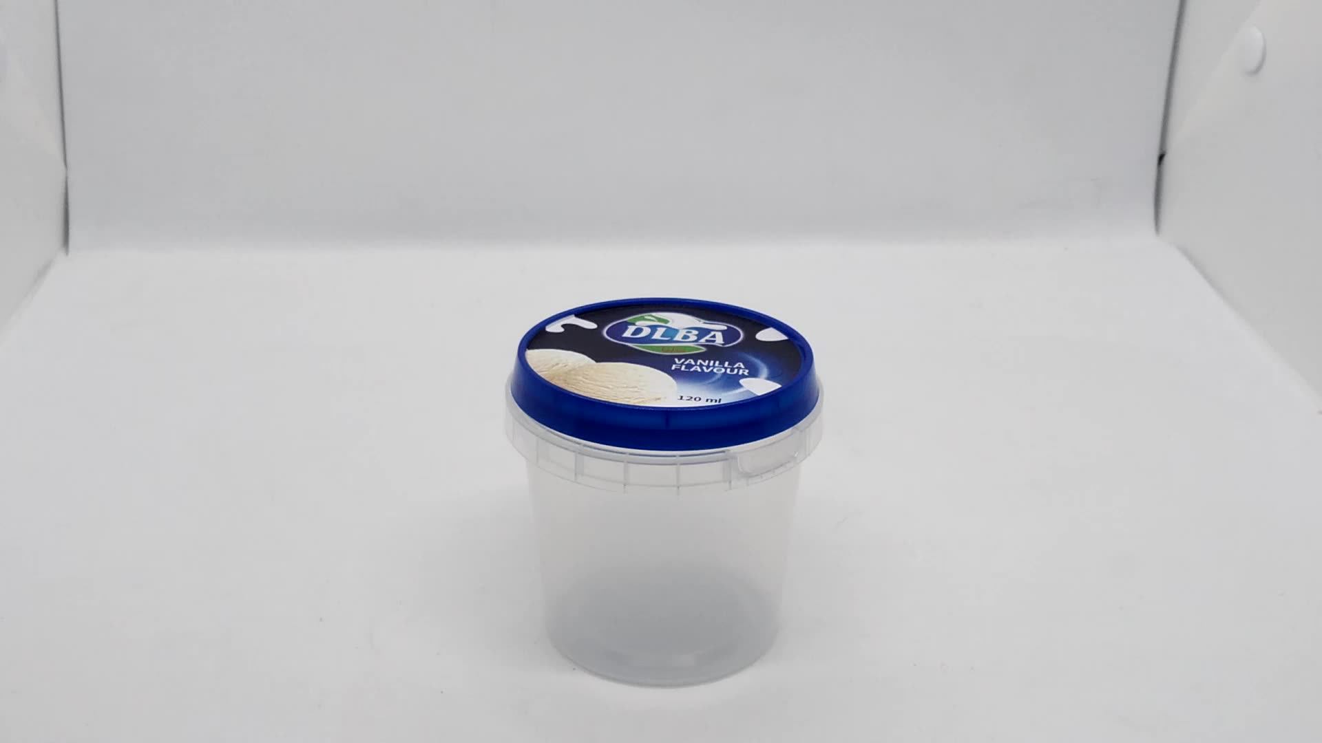 4 Oz Iml Cup With Lid With Spoon For Pp Plastic 125 Ml Ice Cream ...