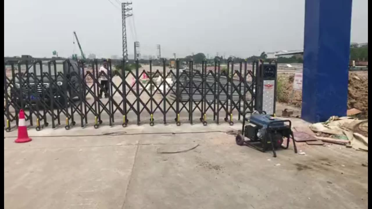 Aluminum Automatic Sliding Driveway Gate Security Folding Expandable ...