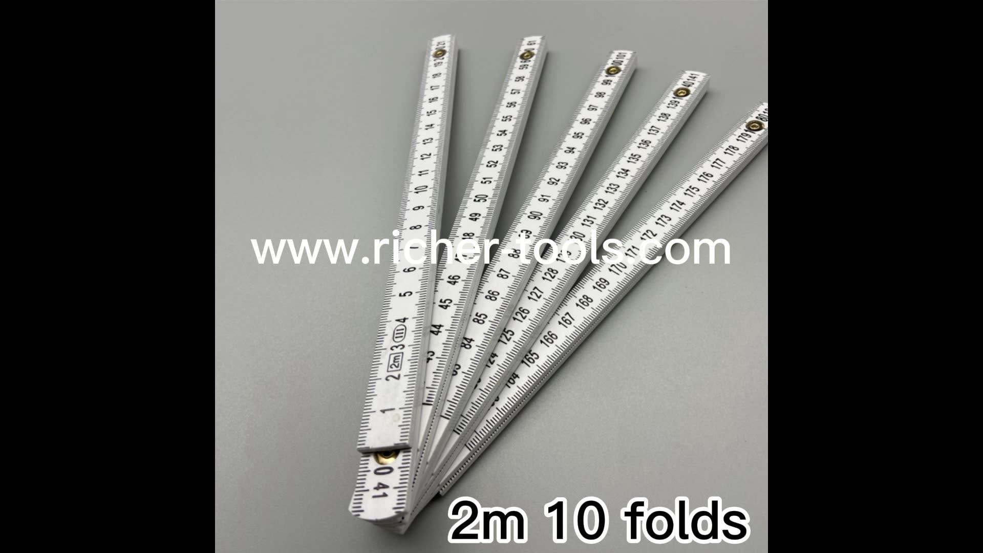 Custom Logo Foldable Plastic Ruler Abs Fiber Glass Folding Ruler - Buy ...