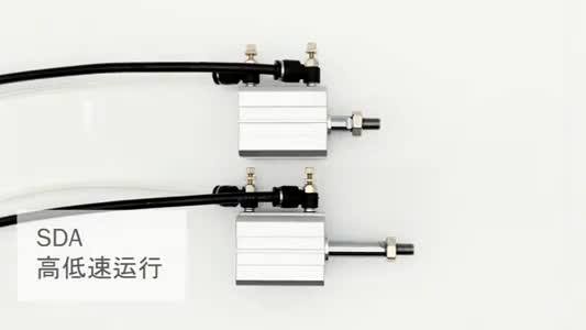 亚德客型SDA薄型气缸SDA16/25/32/63-25-10-35-50-75-S带磁-B外牙-阿里巴巴