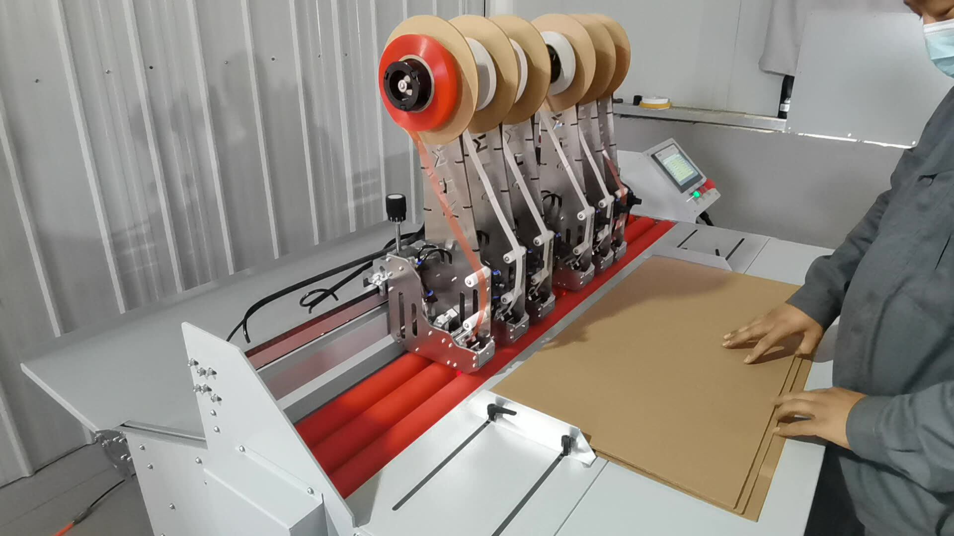 Dmha Double Sided Tape Applicator Machine For Courier Envelopes And ...