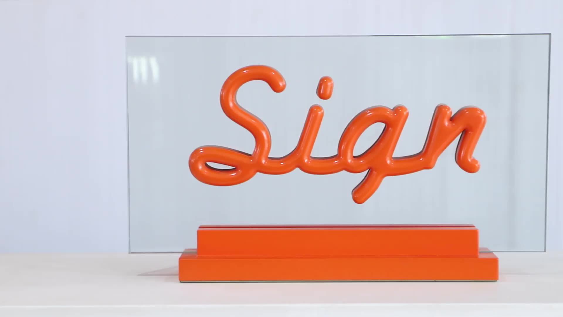 Custom Neon Signage Ito Conductive Coated Glass Sign Led Acrylic ...