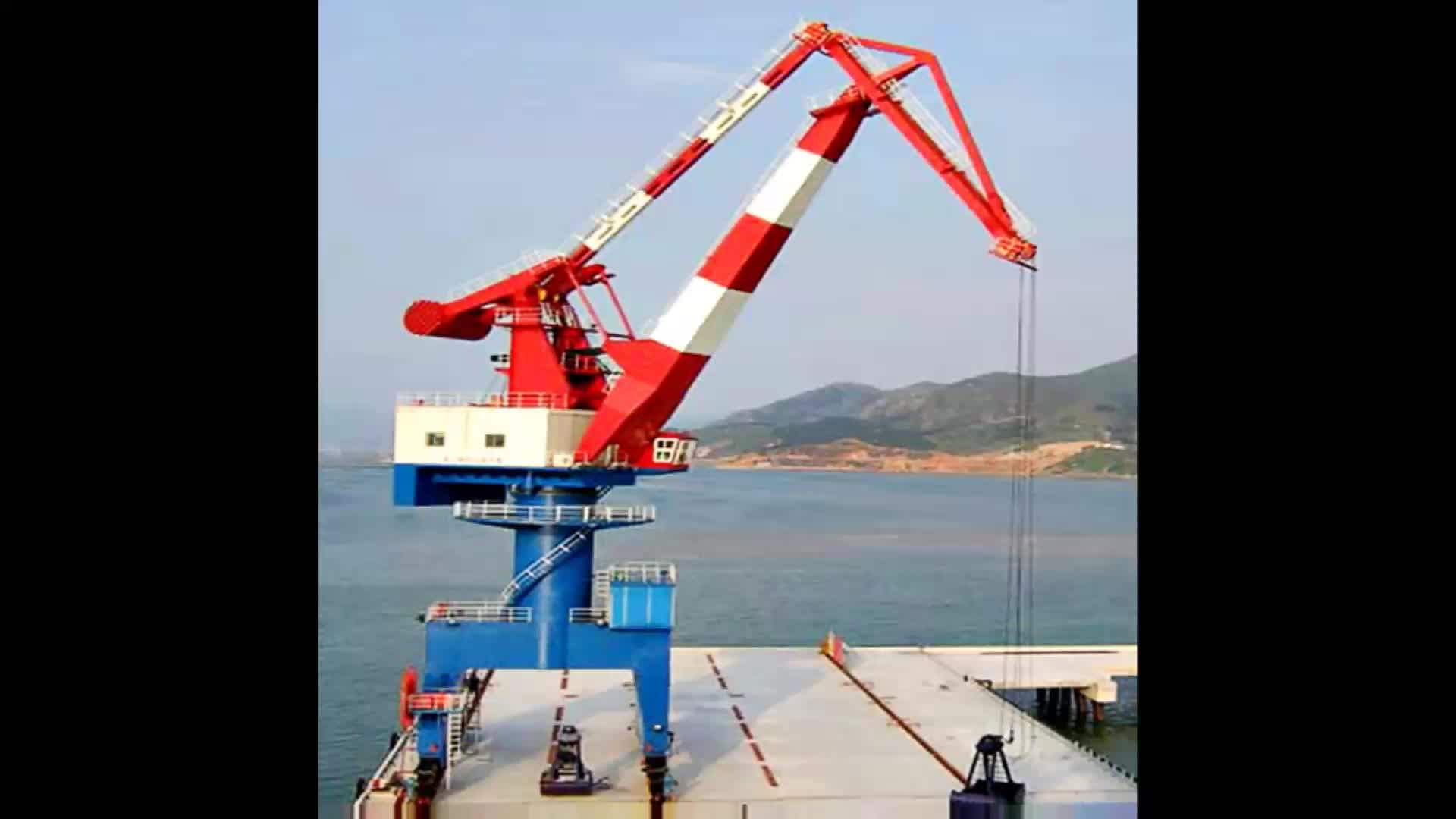 Advanced Mobile Harbour Portal Crane With Grab Or Hook Safety - Buy ...