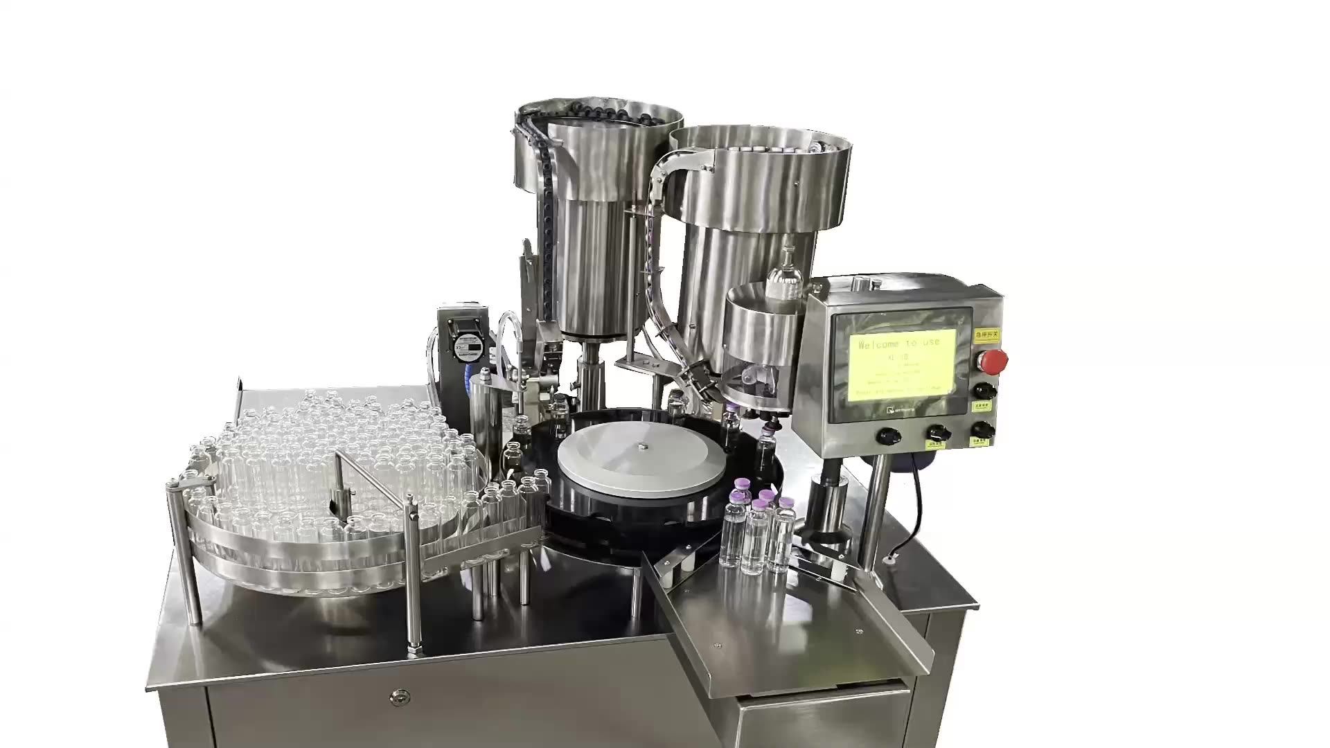 Xl-1b Economic Mini Vial Filling Stoppering And Capping Machine - Buy ...