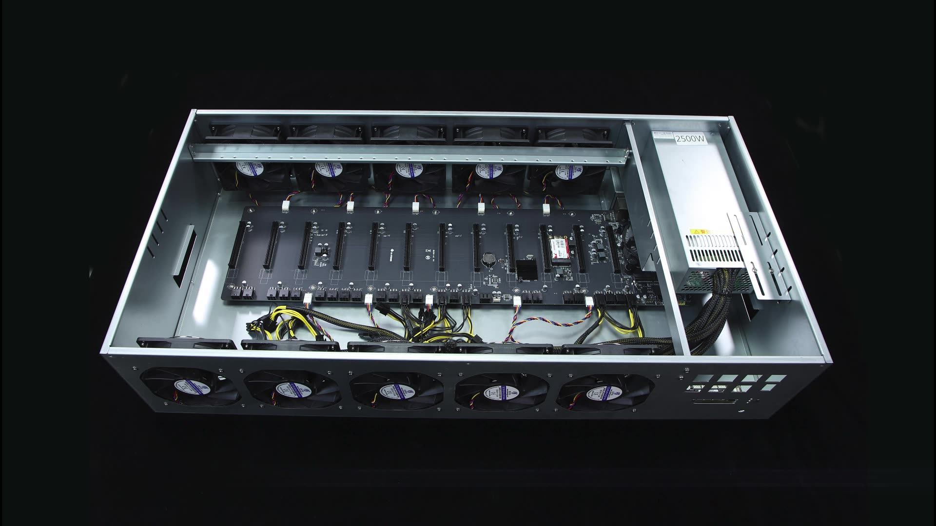 B85 Machine Chassis Motherboard 8 Gpu Graphic Card Rig Case Box 8 Gpu ...