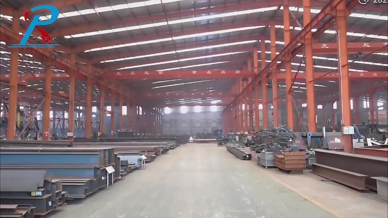 Prefabricated Construction Industrial Metal Materials Hangar Shed ...