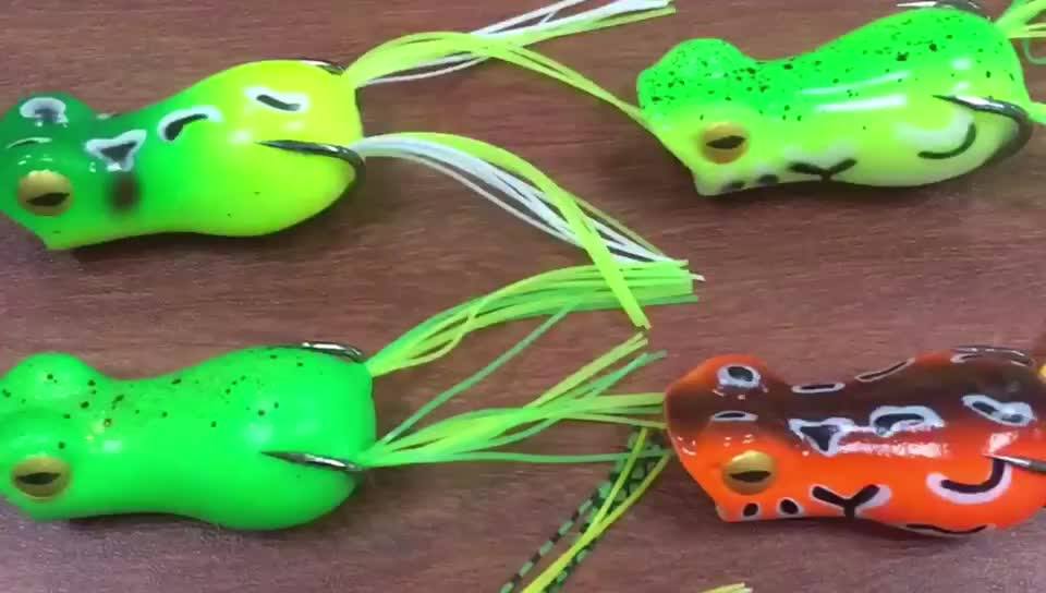 Hengjia Cheap Topwater Frog Lures 5cm 12g Jump Frog Lure Soft Plastic ...