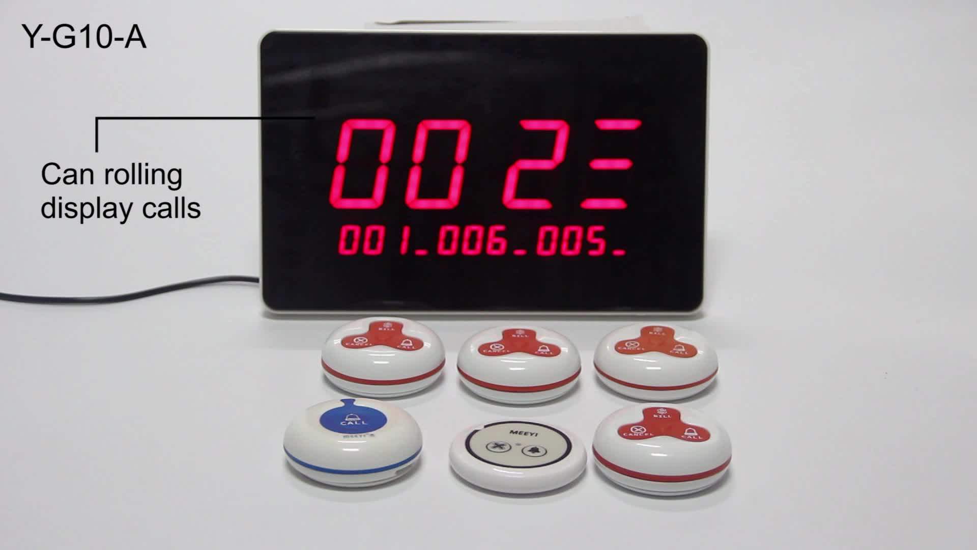 Y-a3-wr Wireless Waiter Call Button System 3 Keys Wireless Call Buttons ...