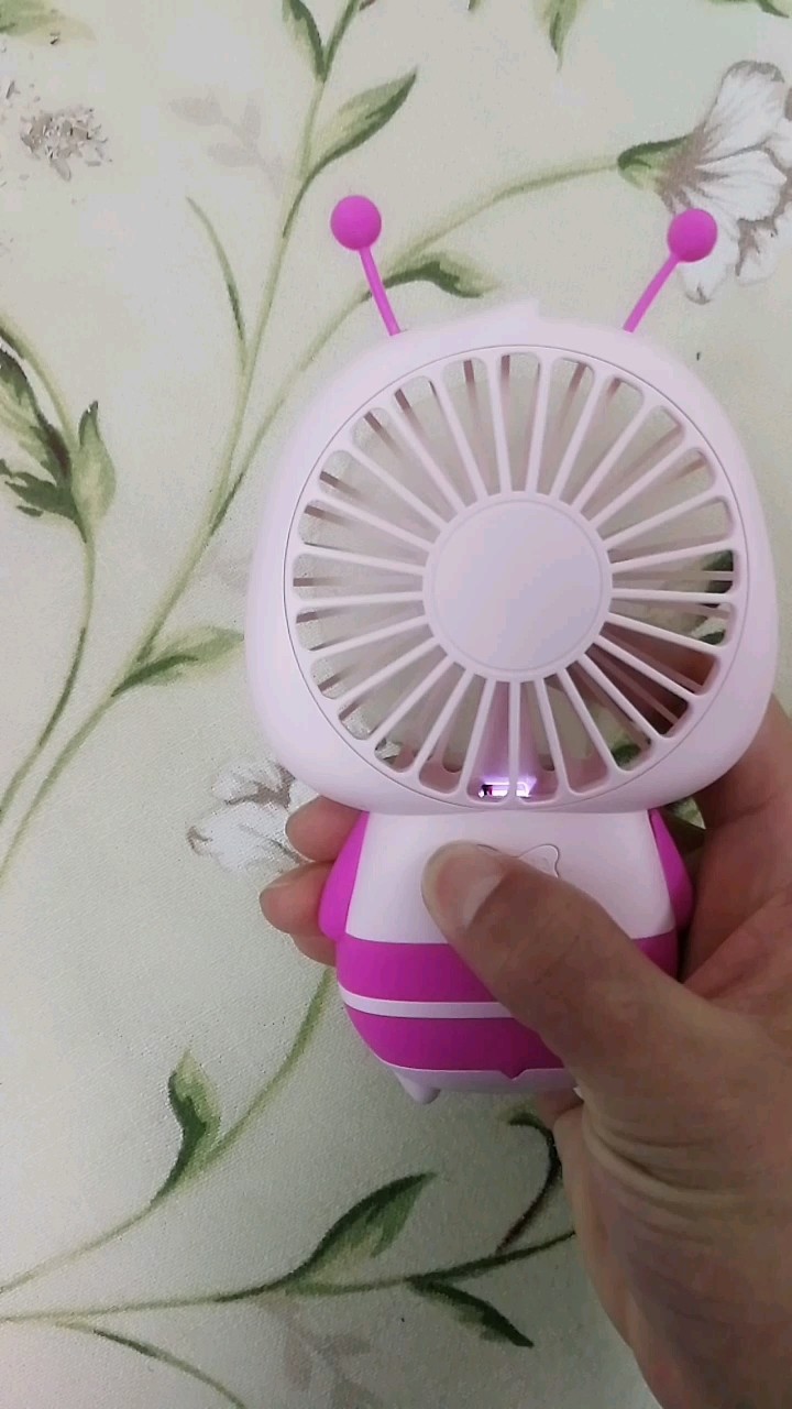 Newest Cute Bee Portable Led Rechargeable Battery Handheld Usb Mini Fan ...