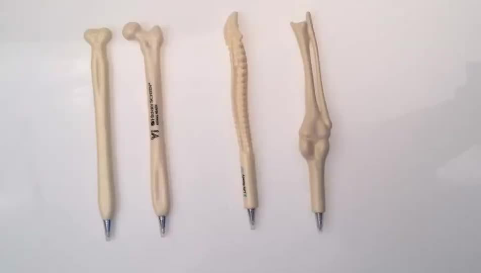 Custom Logo With Bone Ball Pen Promotional Gel Novelty Promotion Student Medical Shape Ink ...