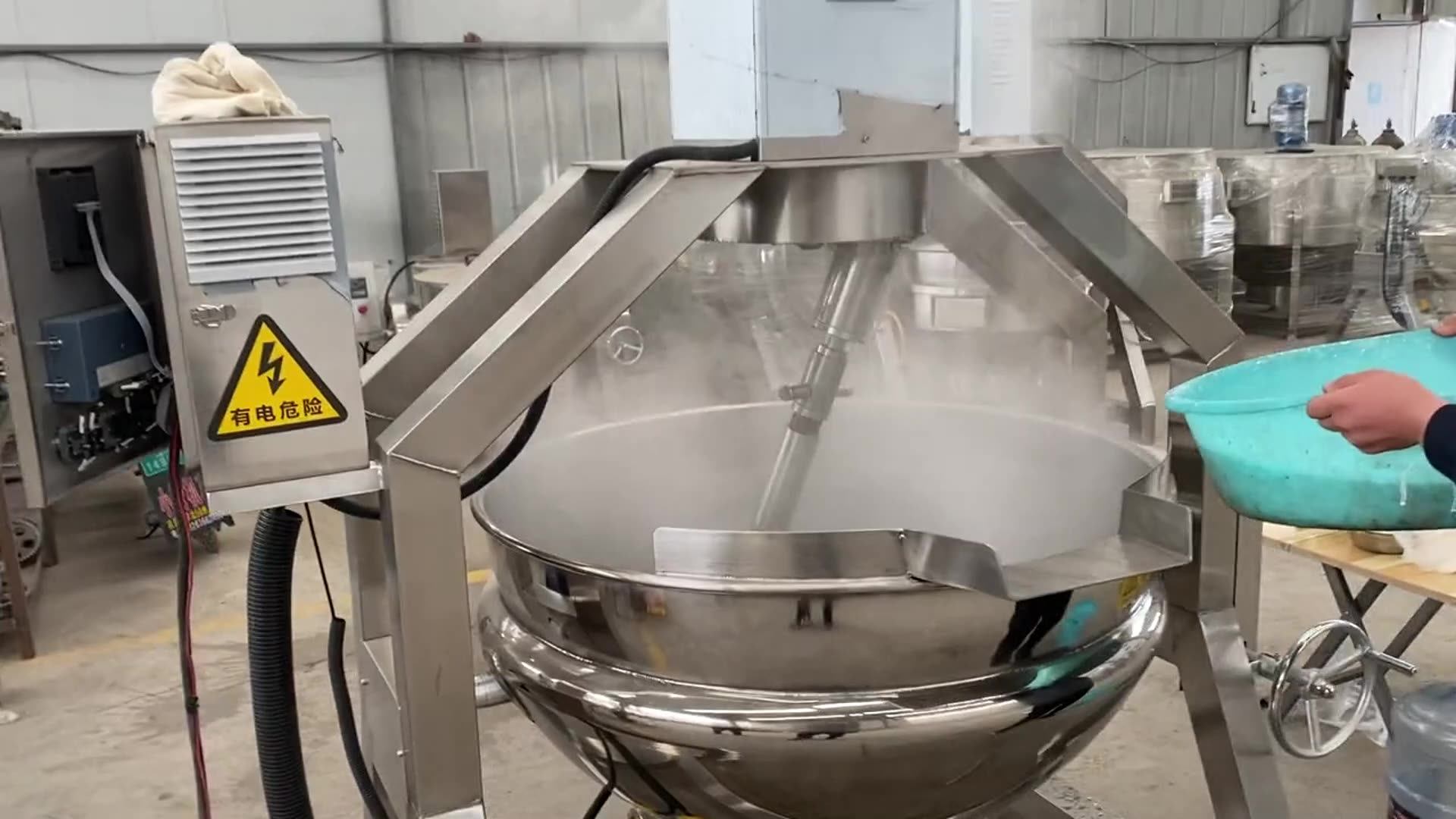 Industrial Automatic Electric Heating Jam Chilli Sauce Cooking Pot ...