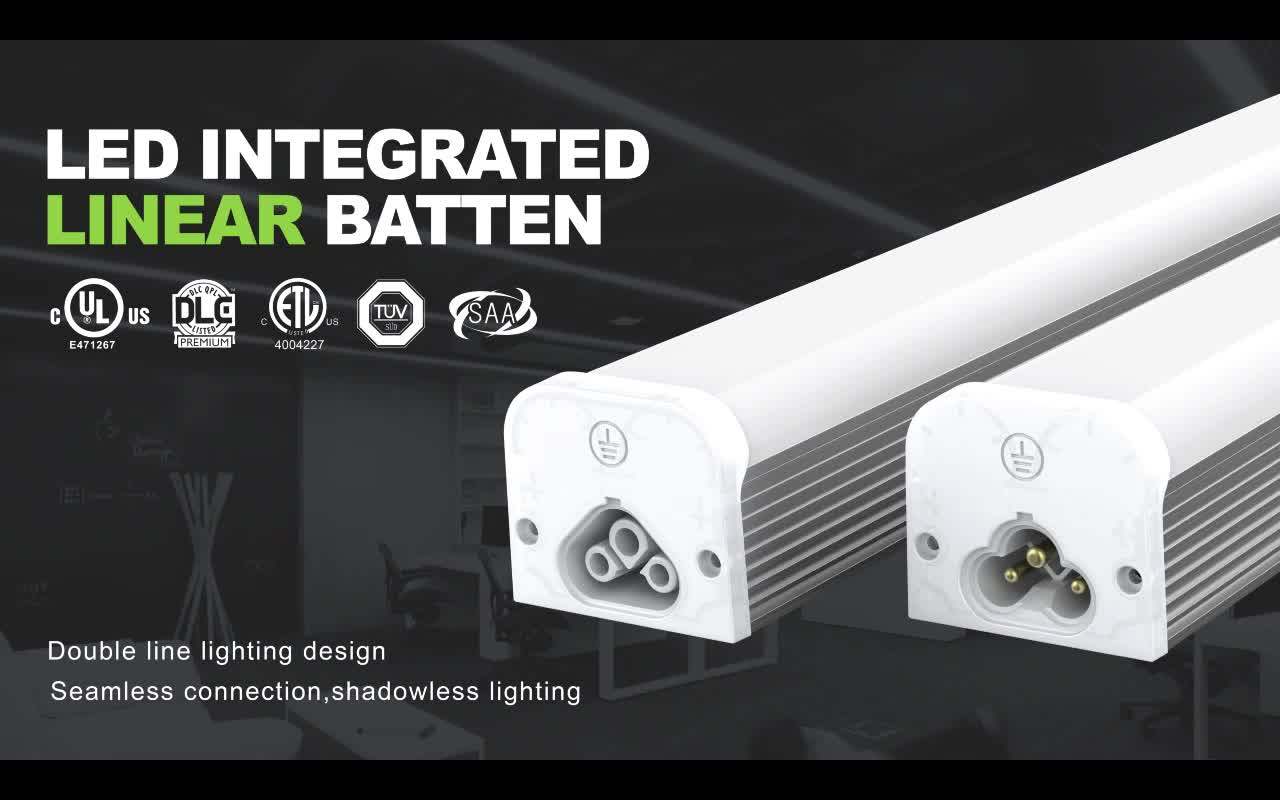 Seamless Linkable T5 Batten Lighting Fixture 6ft Led Batten Tube Light ...